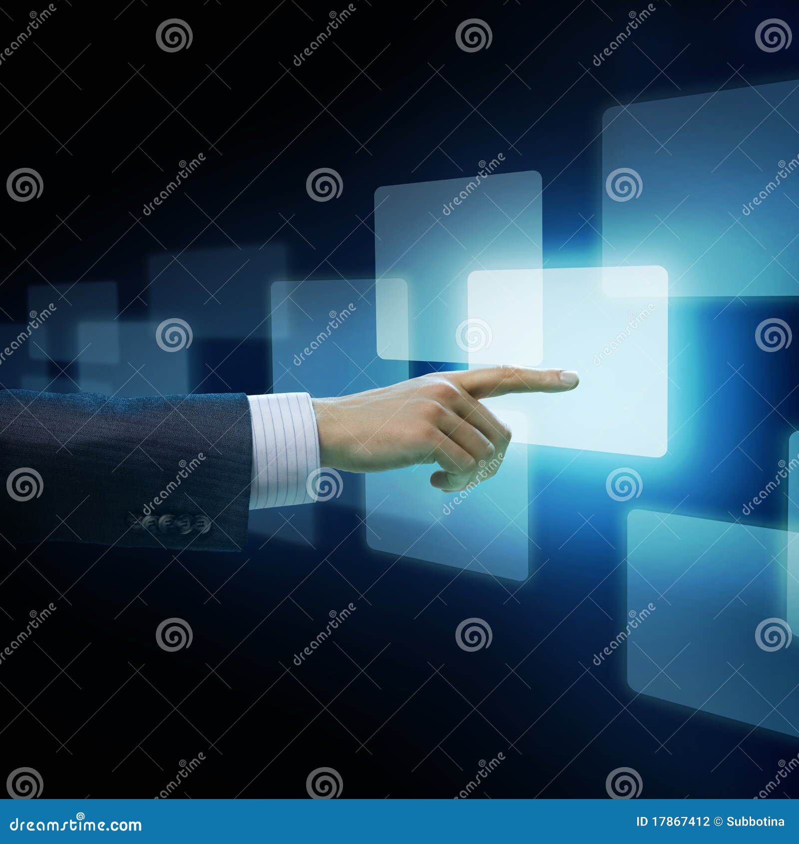 Hand Pushing At Question Mark Stock Photography | CartoonDealer.com ...