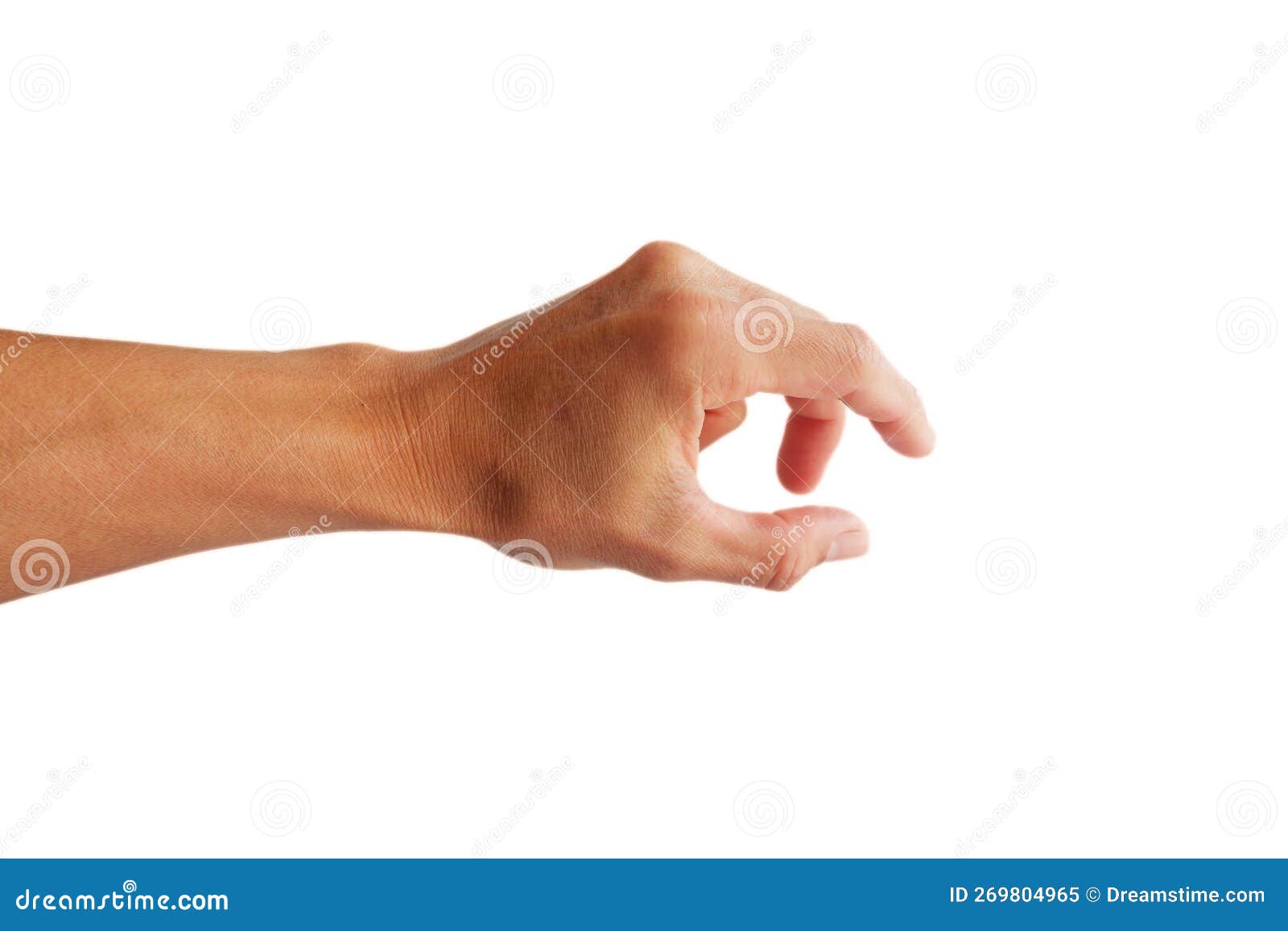 Man S Hand Showing an Outstretched Gesture To Grab Something Stock ...
