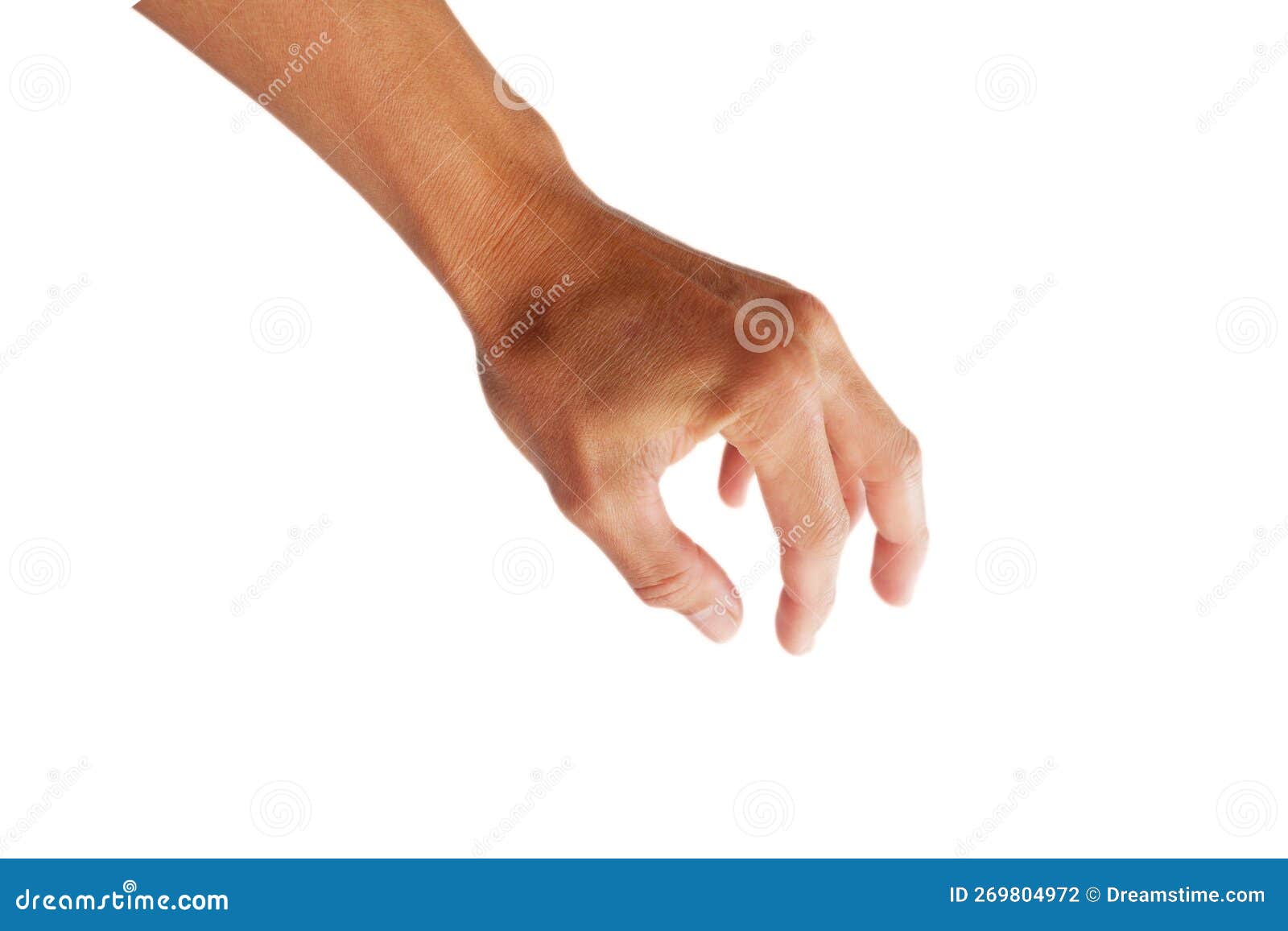 Man S Hand Showing an Outstretched Gesture To Grab Something Stock ...