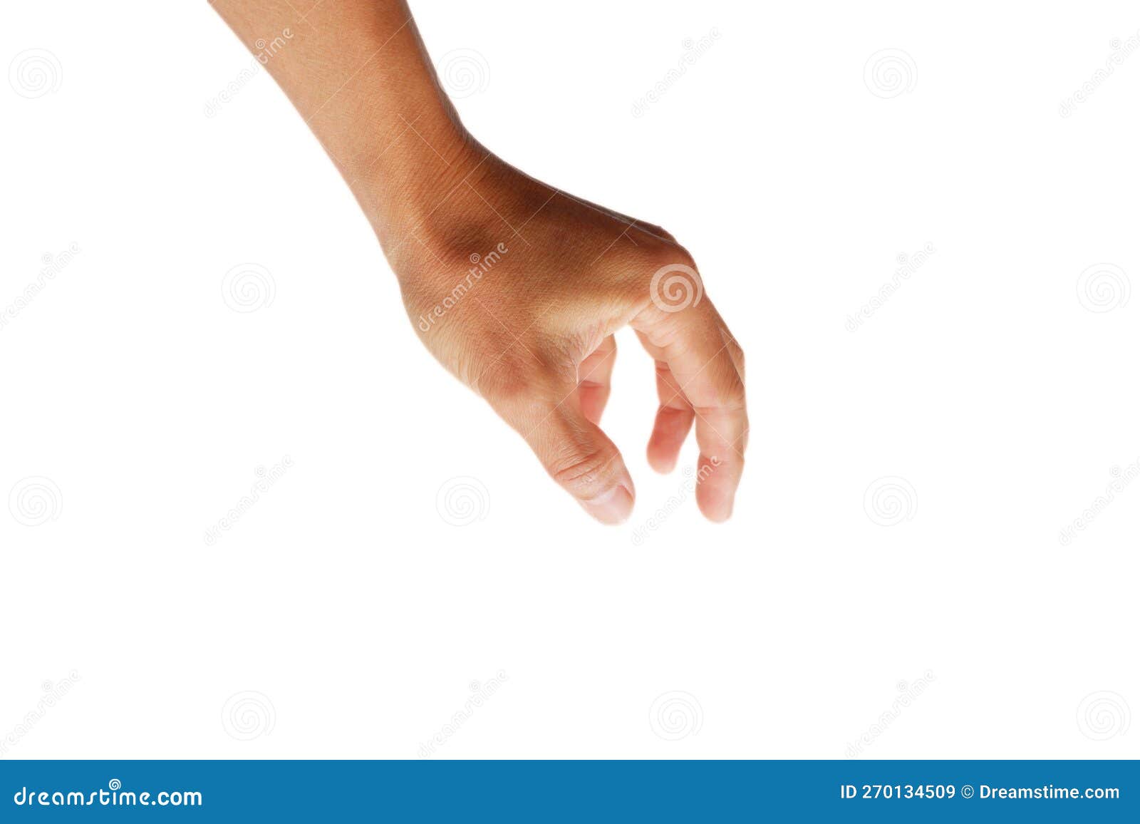 Man S Hand Showing an Outstretched Gesture To Grab Something Stock ...