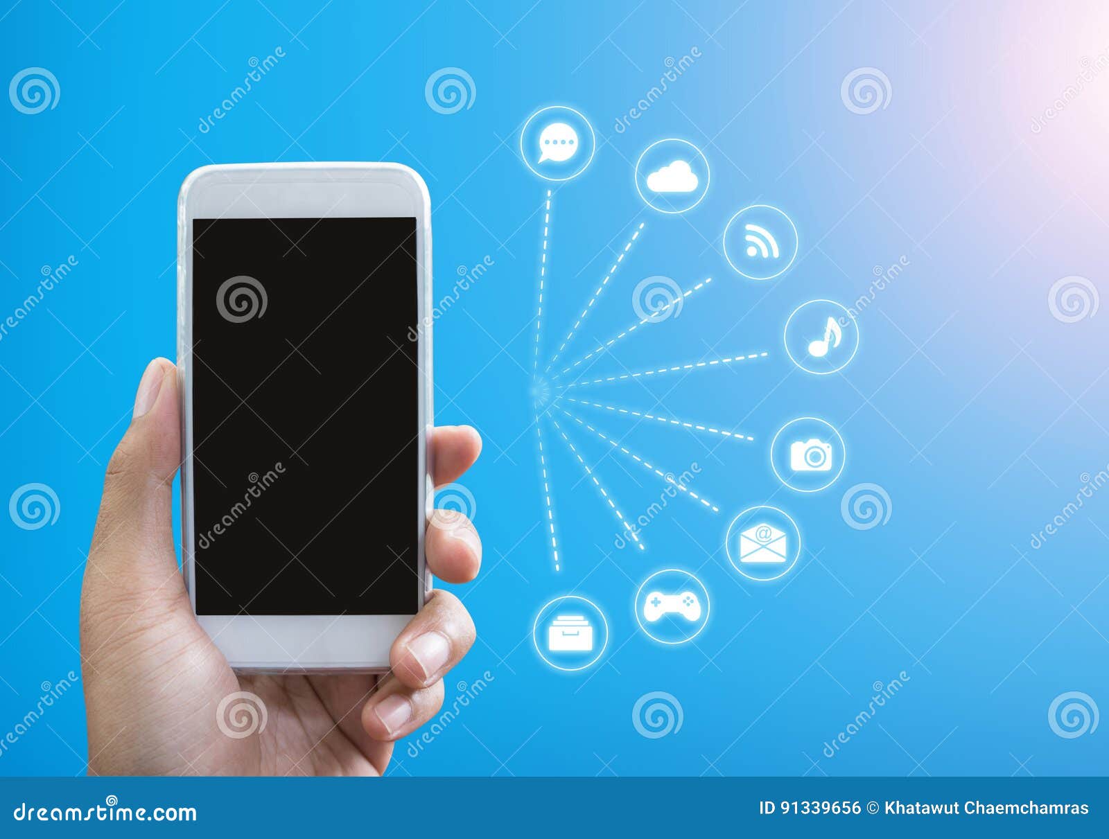 Man& X27;s Hand Shows Mobile Smartphone in Vertical Position Stock ...