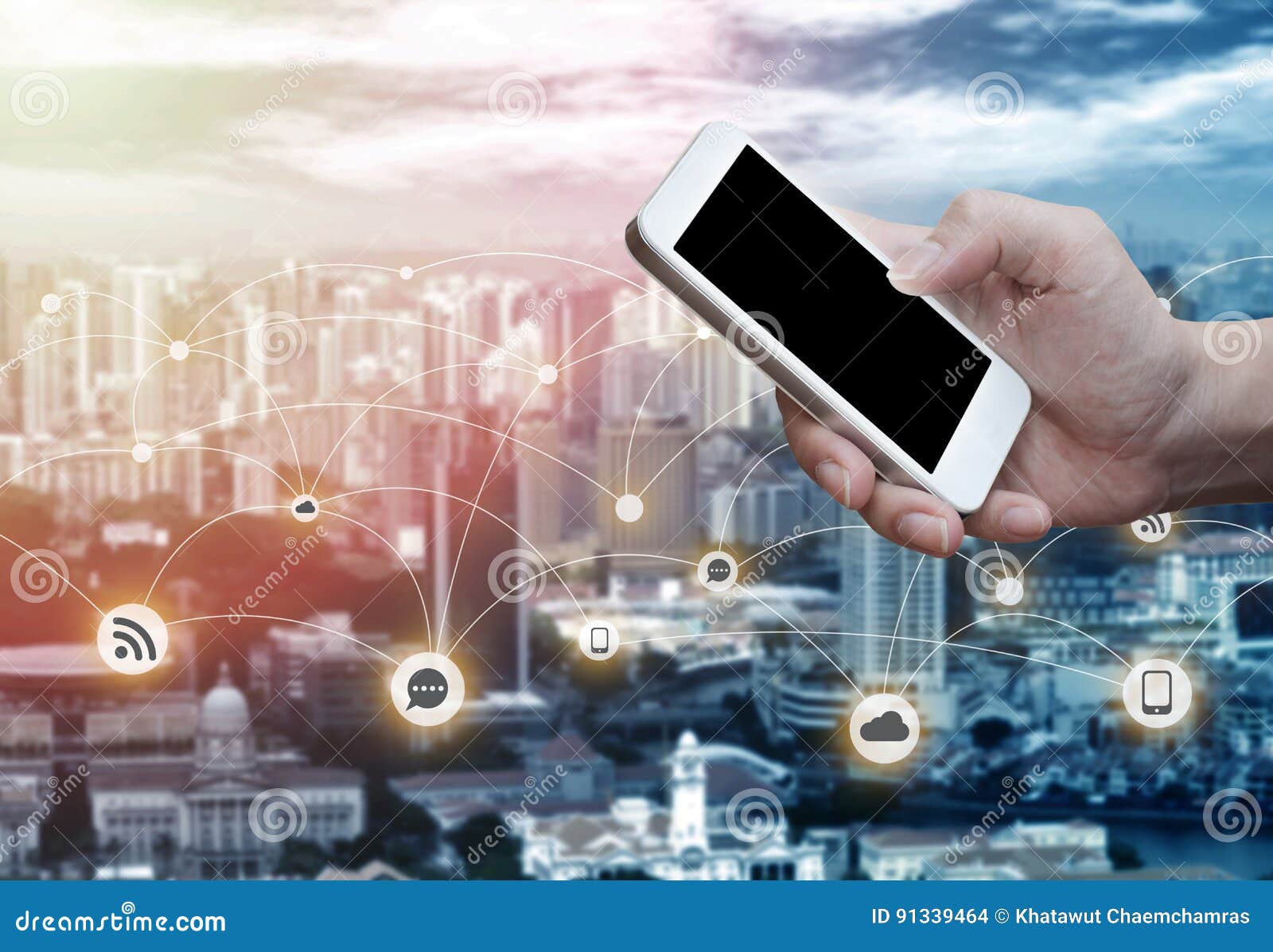 Man& X27;s Hand Shows Mobile Smartphone in Vertical Position Stock ...