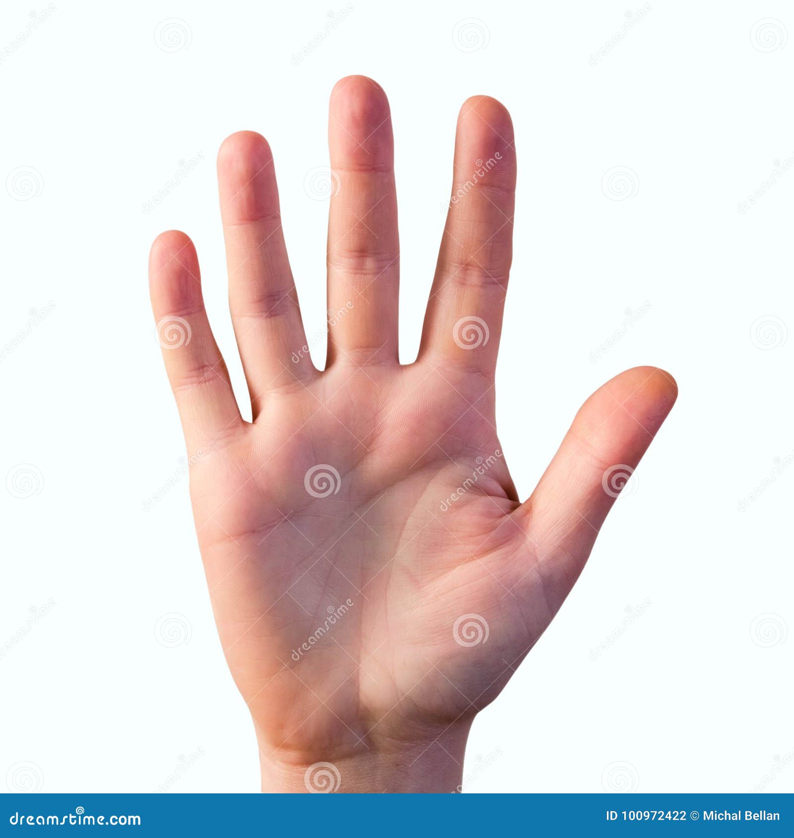 Man`s Hand Stretching Out Isolated on White Stock Photo - Image of ...