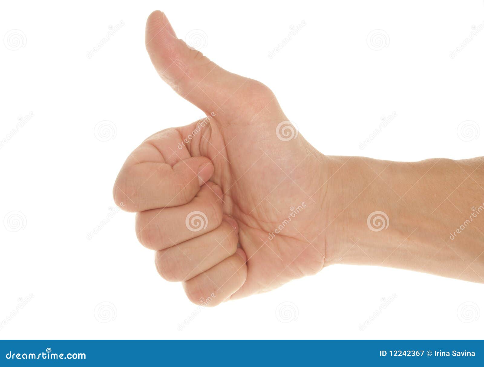 Man s hand with thumbs up stock image. Image of communicate - 12242367