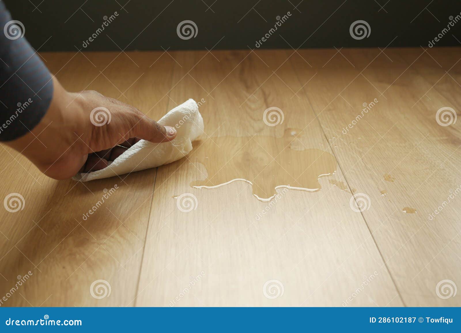 A Man& X27;s Hand Washing the Floor with a Tissue Stock Image - Image ...