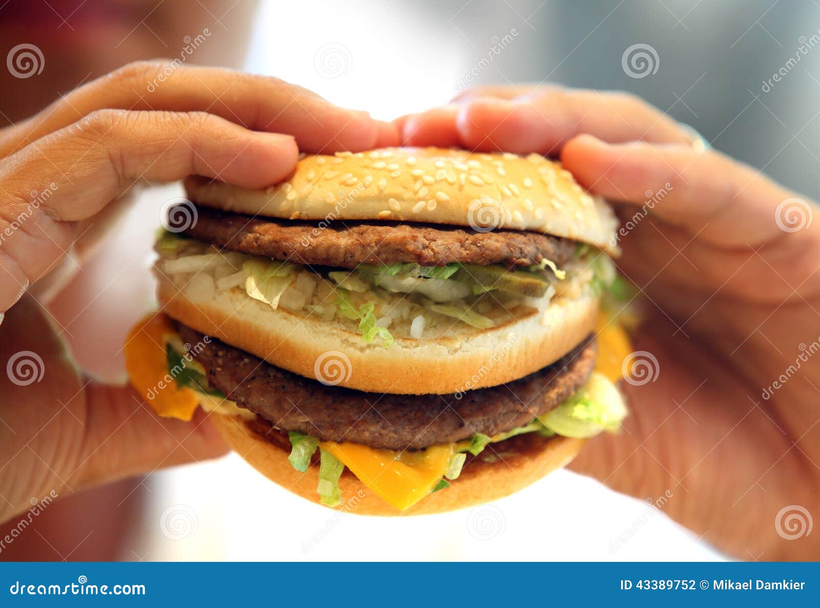 Man S Hands, Holding Onto a Burger Stock Photo - Image of restaurant ...