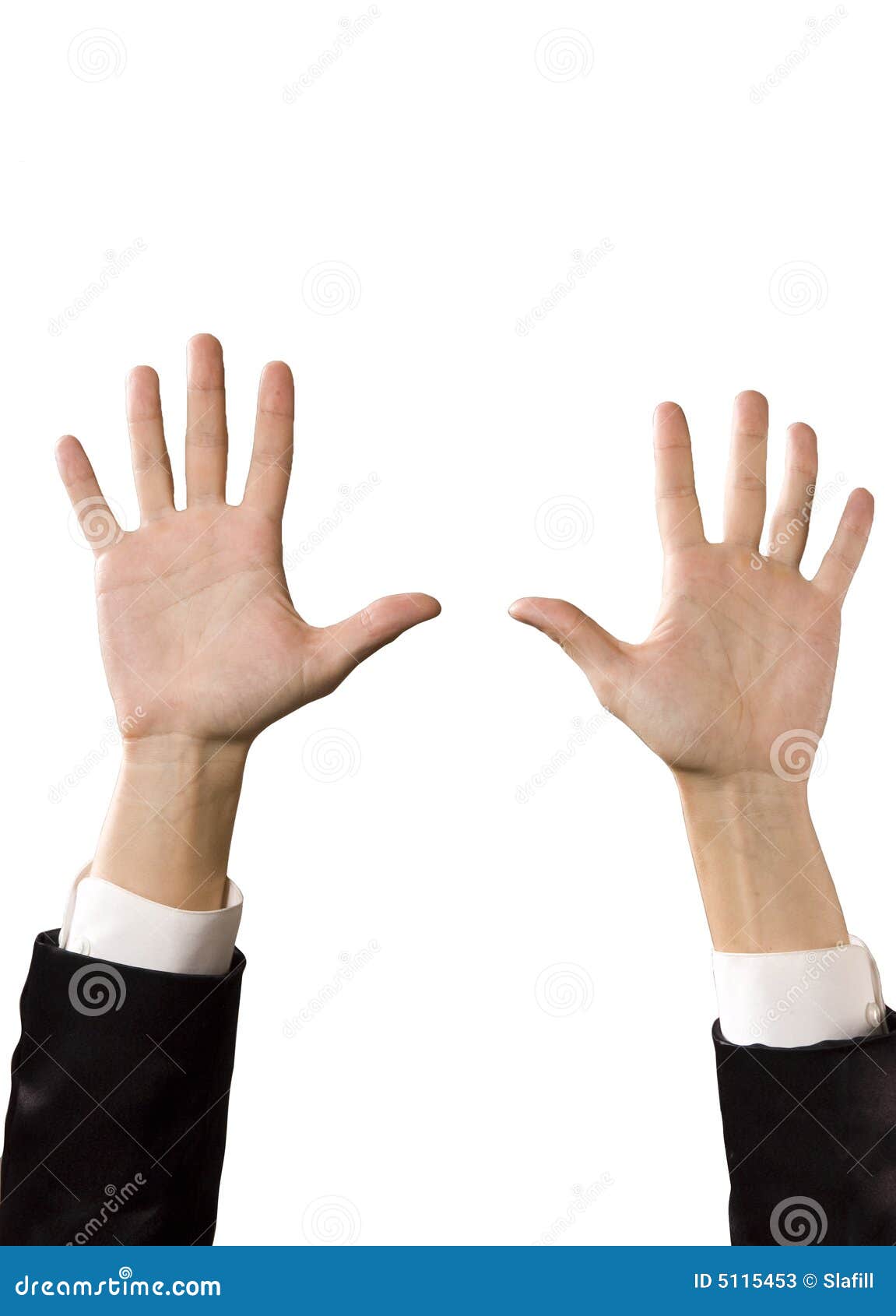 Man s hands are lifted up stock image. Image of adult - 5115453