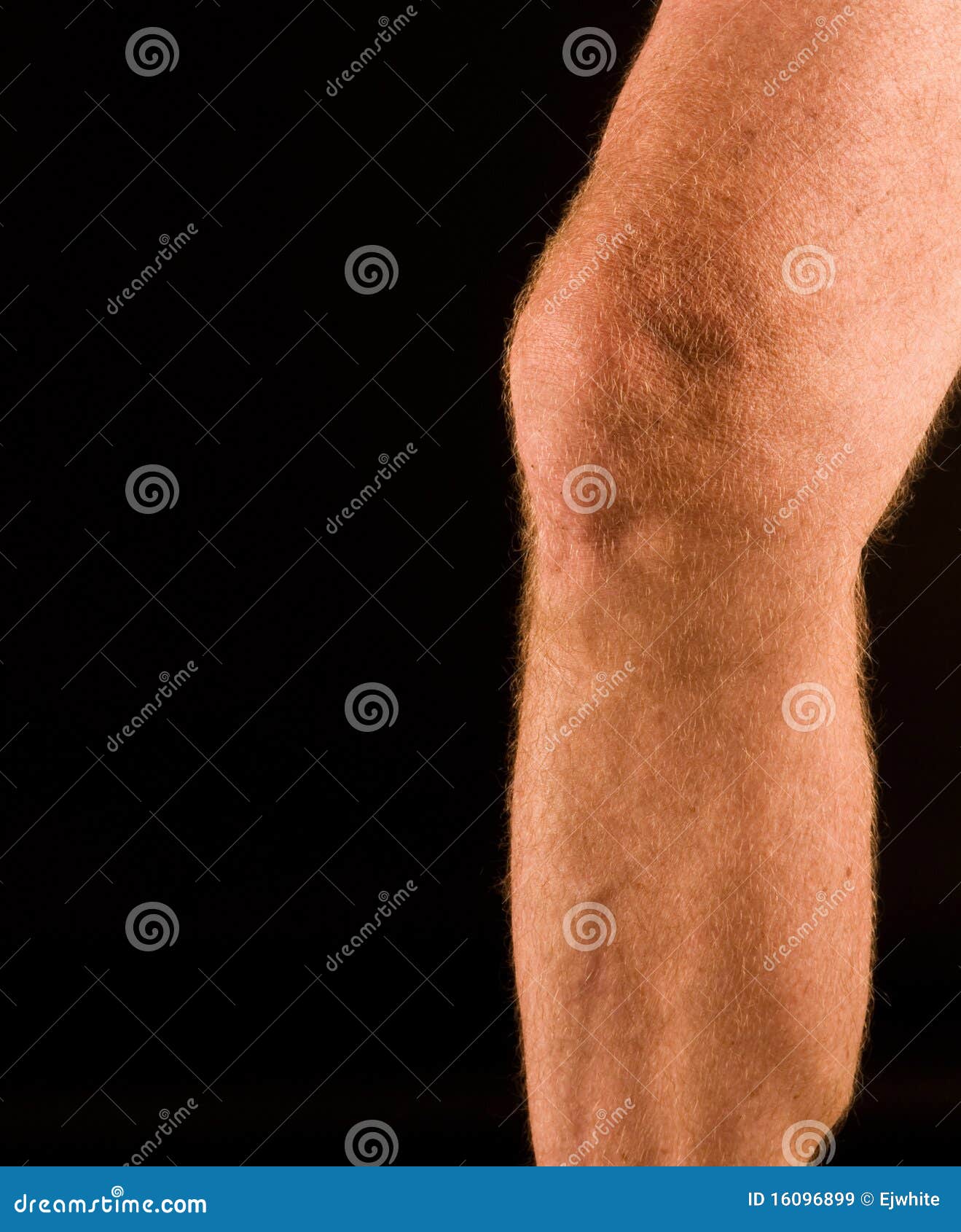 Man s knee and calf stock image. Image of thigh, fitness - 16096899