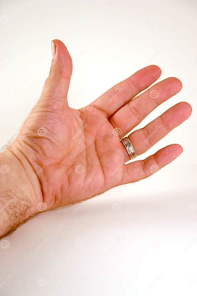 Man s Left Hand stock image. Image of extended, joints - 1048655