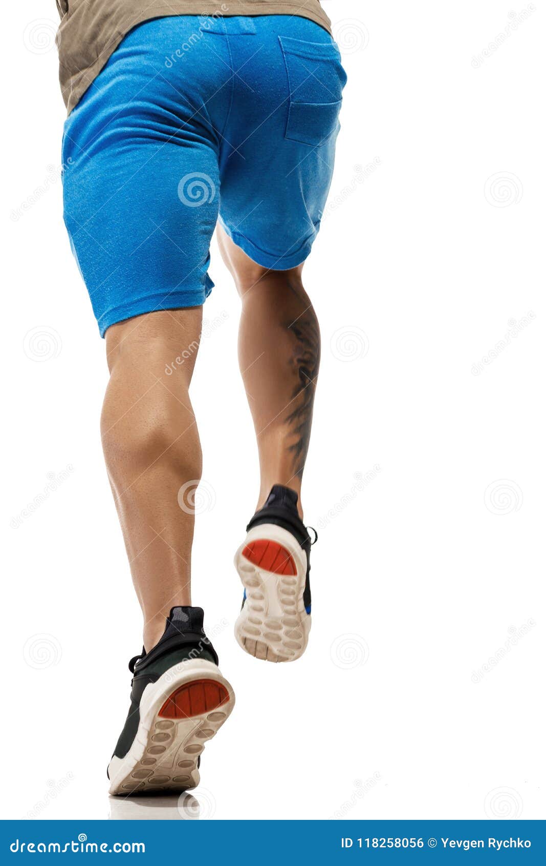 Man`s legs running stock photo. Image of adult, healthy - 118258056