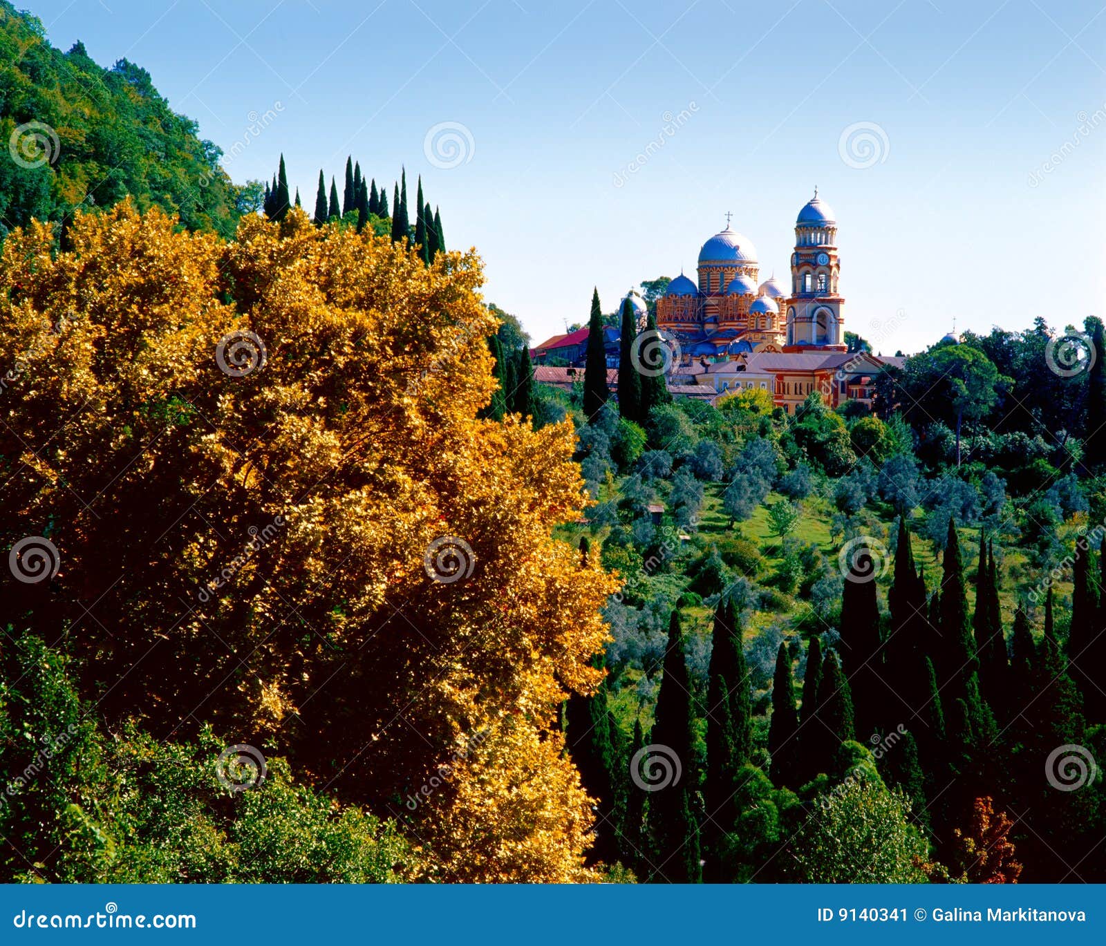 Man s monastery stock image. Image of outdoor, tree, bigsize - 9140341