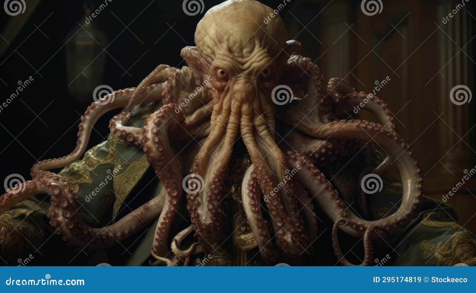 Baroque Sci-fi: The Octopus Man - Unreal Engine Rendered Art Stock ...