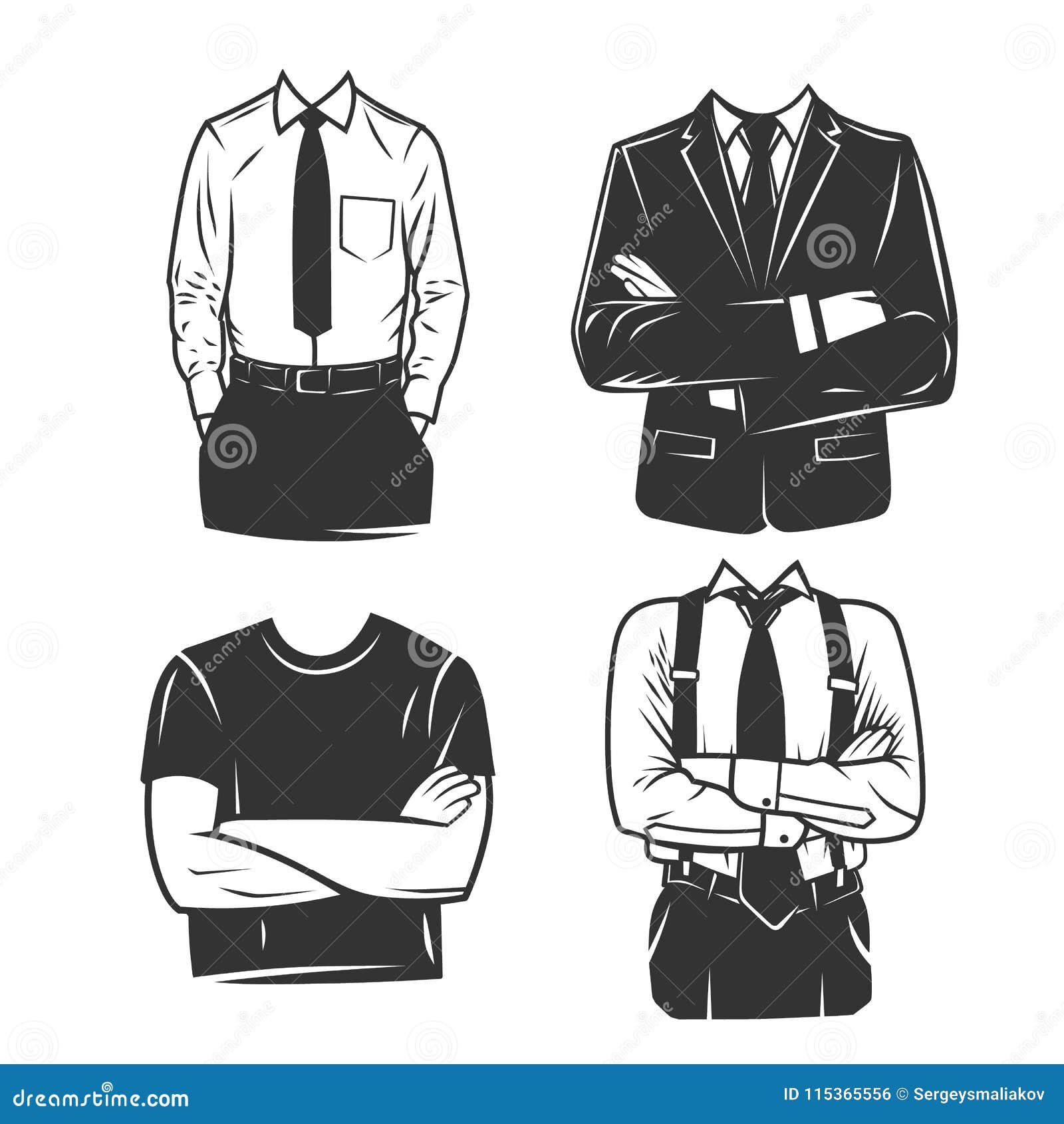 Man`s Profile with a Folded Arms. Stock Vector - Illustration of male ... Man`s Profile with a Folded Arms. Stock Vector - Illustration of male ...
