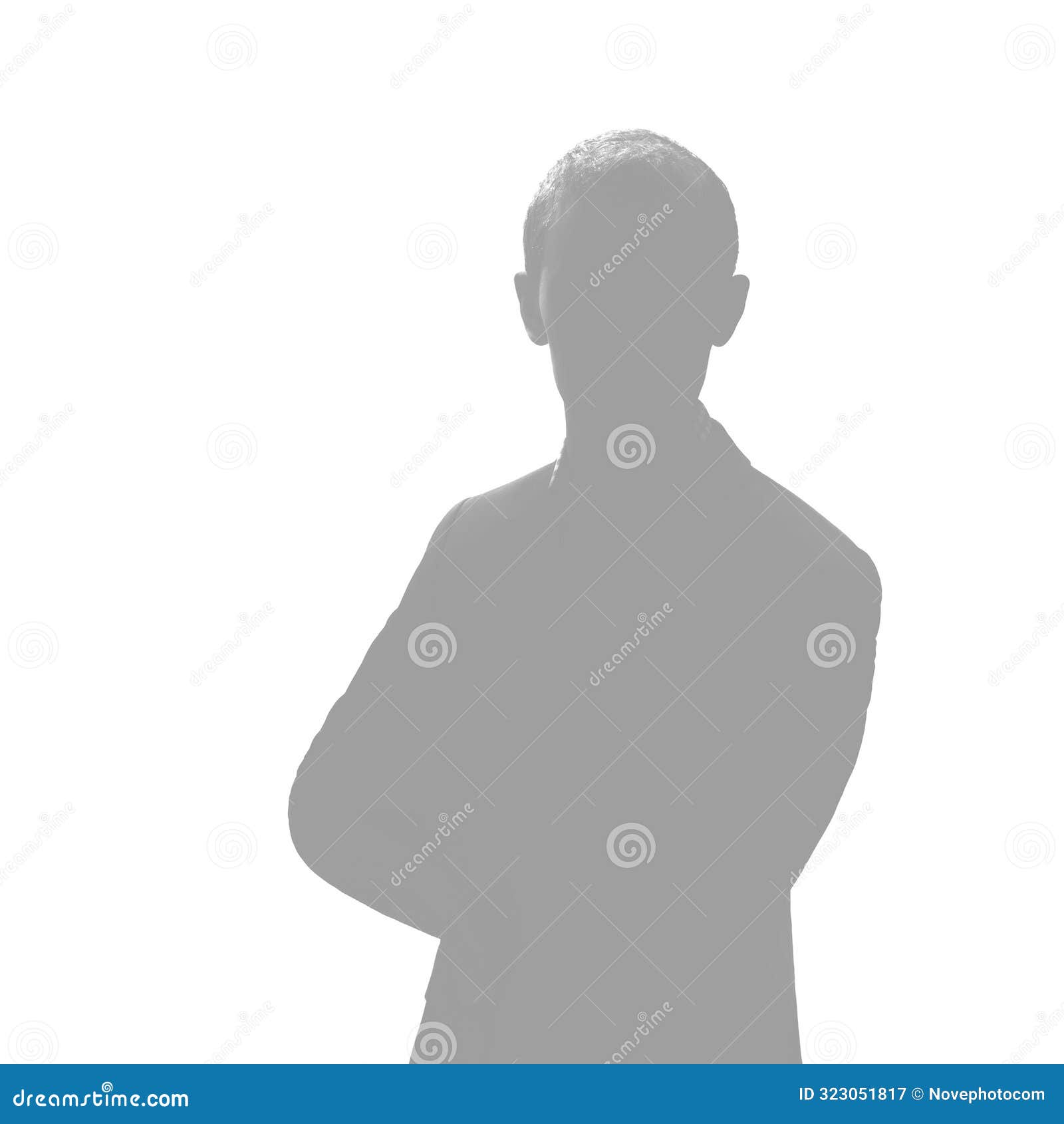 Man S Silhouette. Avatar is Gray Stock Illustration - Illustration of ...