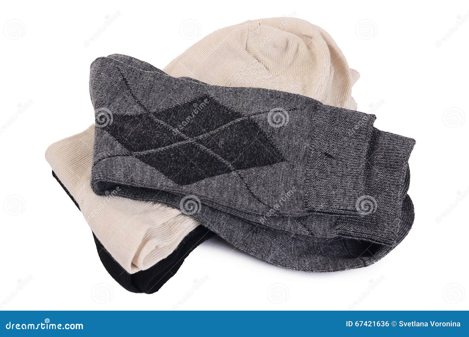 Man S Socks Isolated on White Background Stock Photo - Image of macro ...