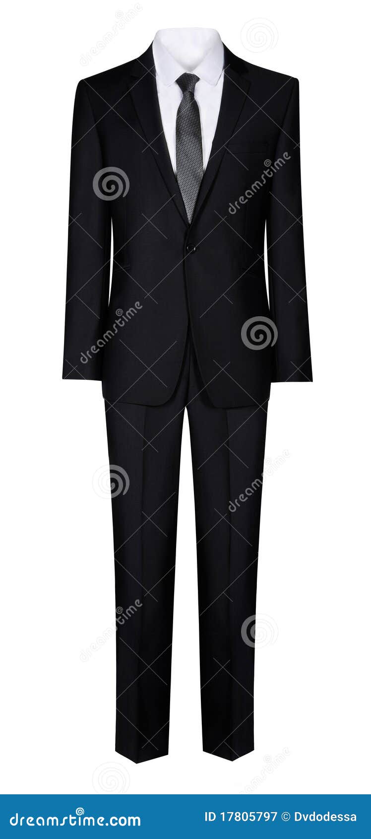 Man's Suit Isolated On A White Background Stock Image - Image of ...