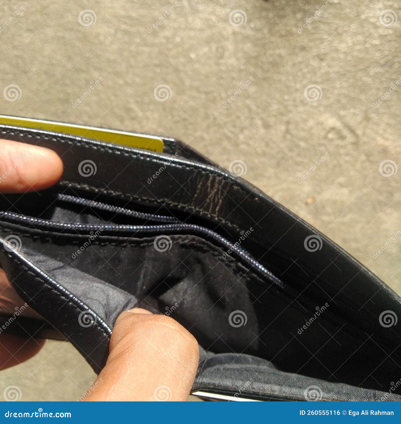 A Man S Wallet is Empty because he Has No Money. Stock Photo - Image of ...