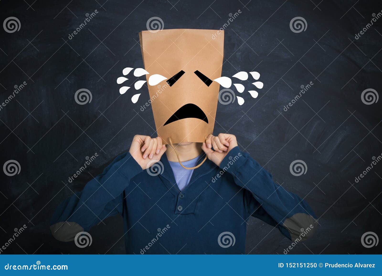 Man with Sad Expression Crying Stock Photo - Image of sadness ...