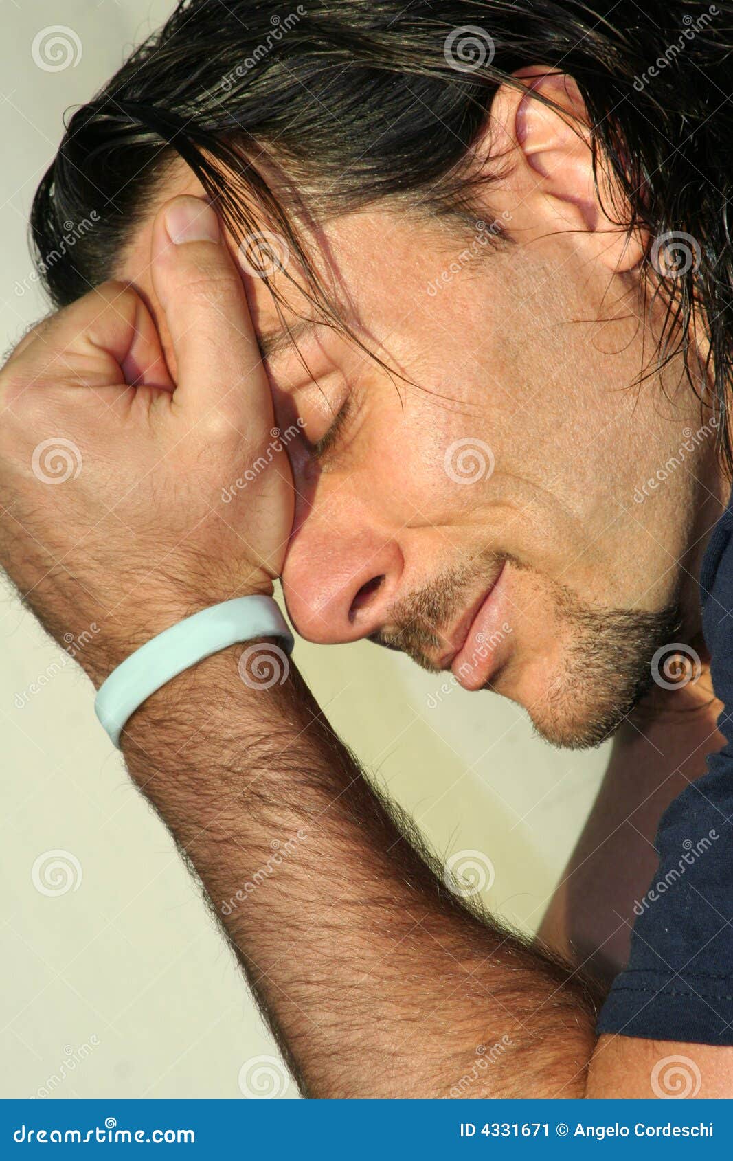 Man sad but serene concept stock image. Image of freshness - 4331671