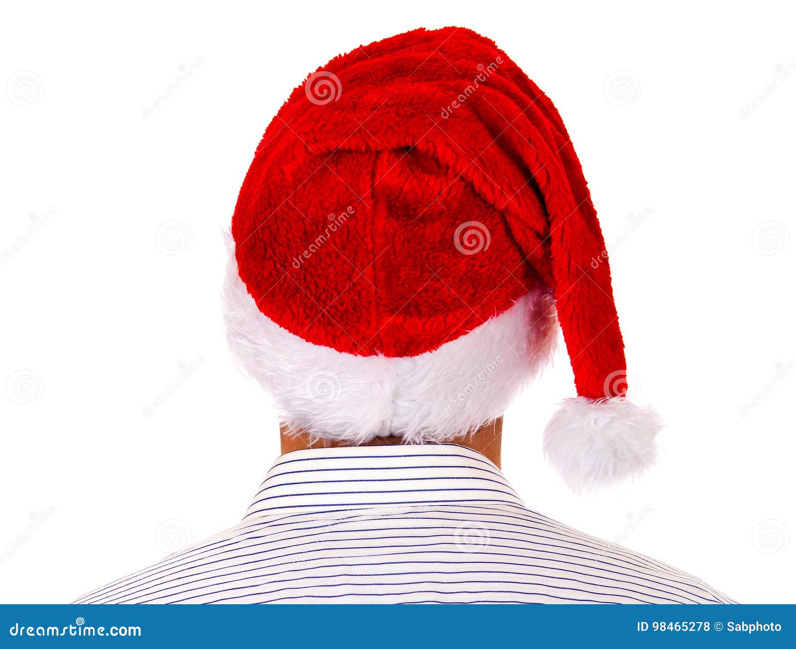 Man in Santa Hat stock photo. Image of hindhead, holiday - 98465278