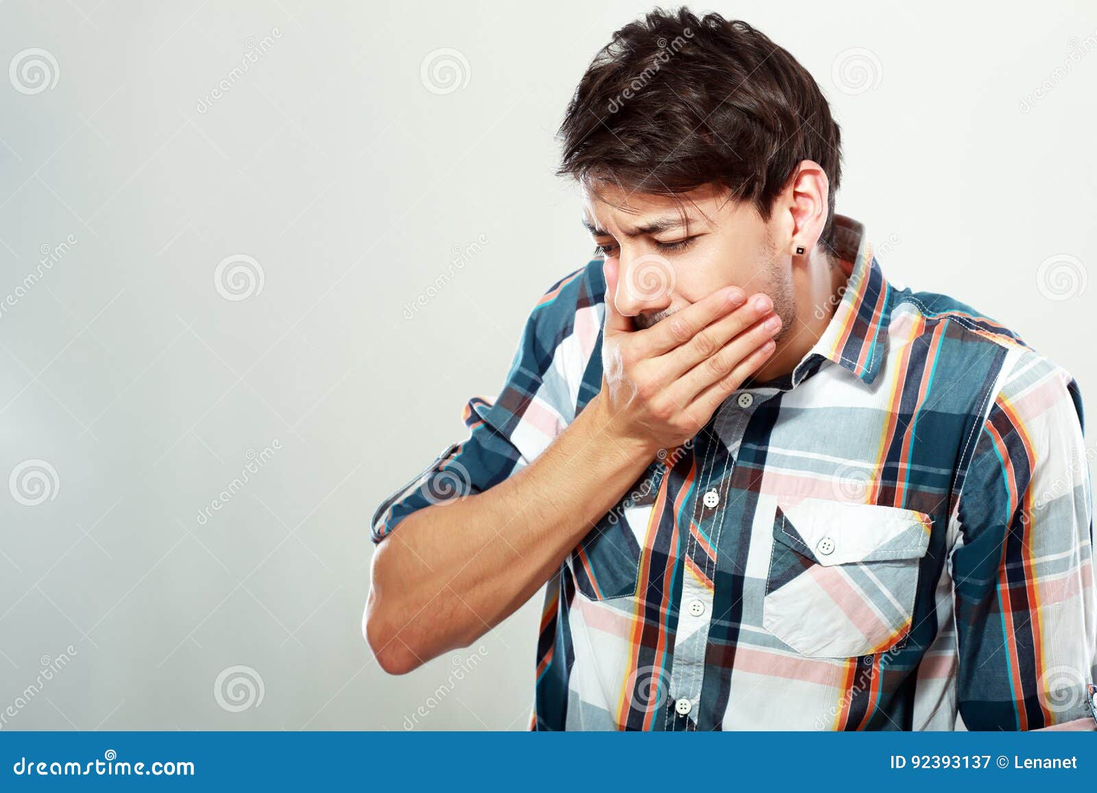 Man Saw Something Disgusting Stock Image Image Of Adult Laughing