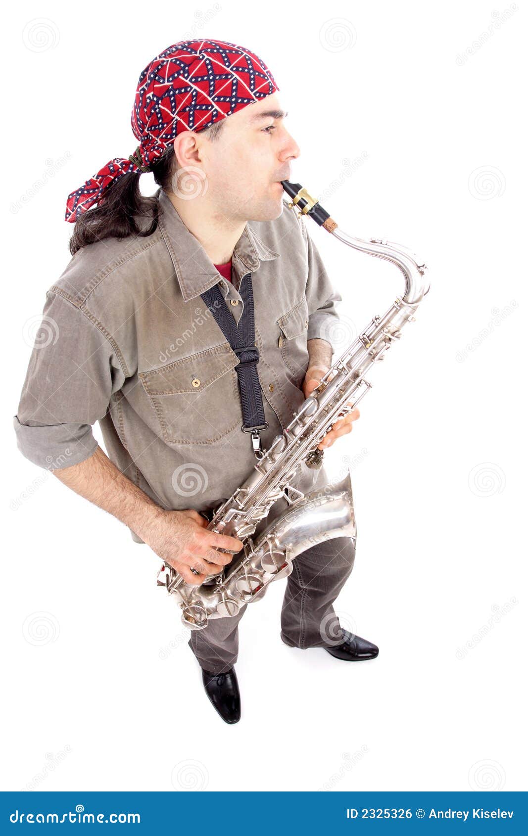 Man and sax stock photo. Image of saxophone, performance - 2325326