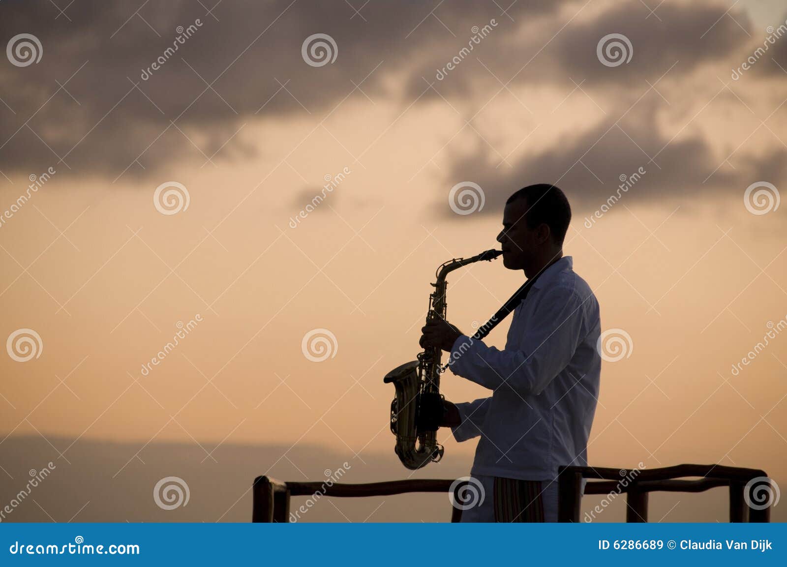 Man with saxophone stock image. Image of summer, space - 6286689