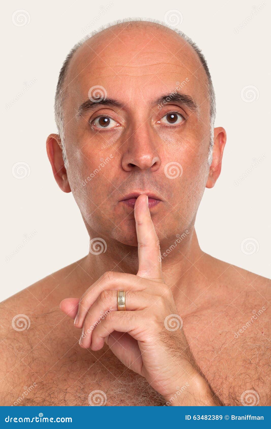 Man saying silence, quiet stock image. Image of forefinger - 63482389