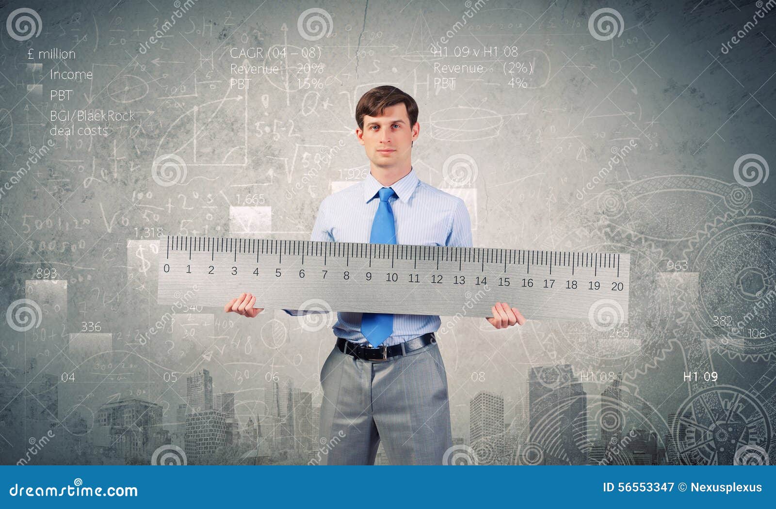 Man with scale stock image. Image of graphic, retail - 56553347