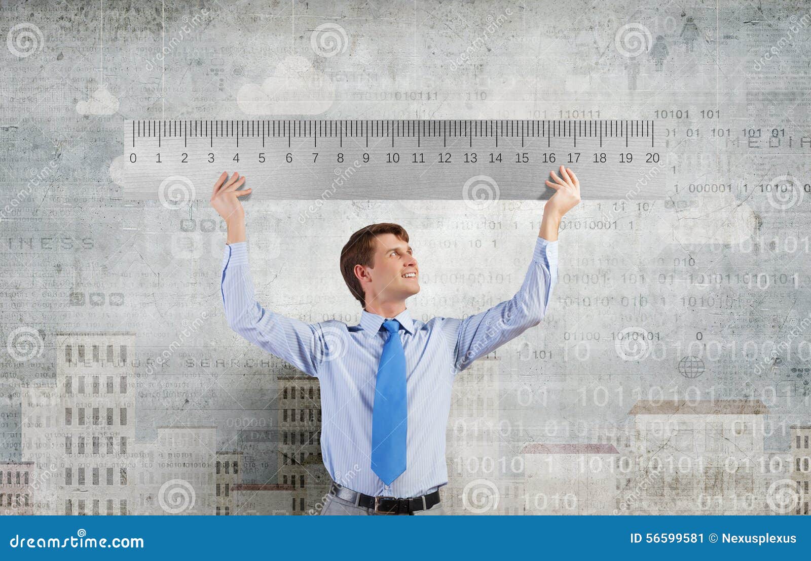 Man with scale stock image. Image of measure, finance - 56599581