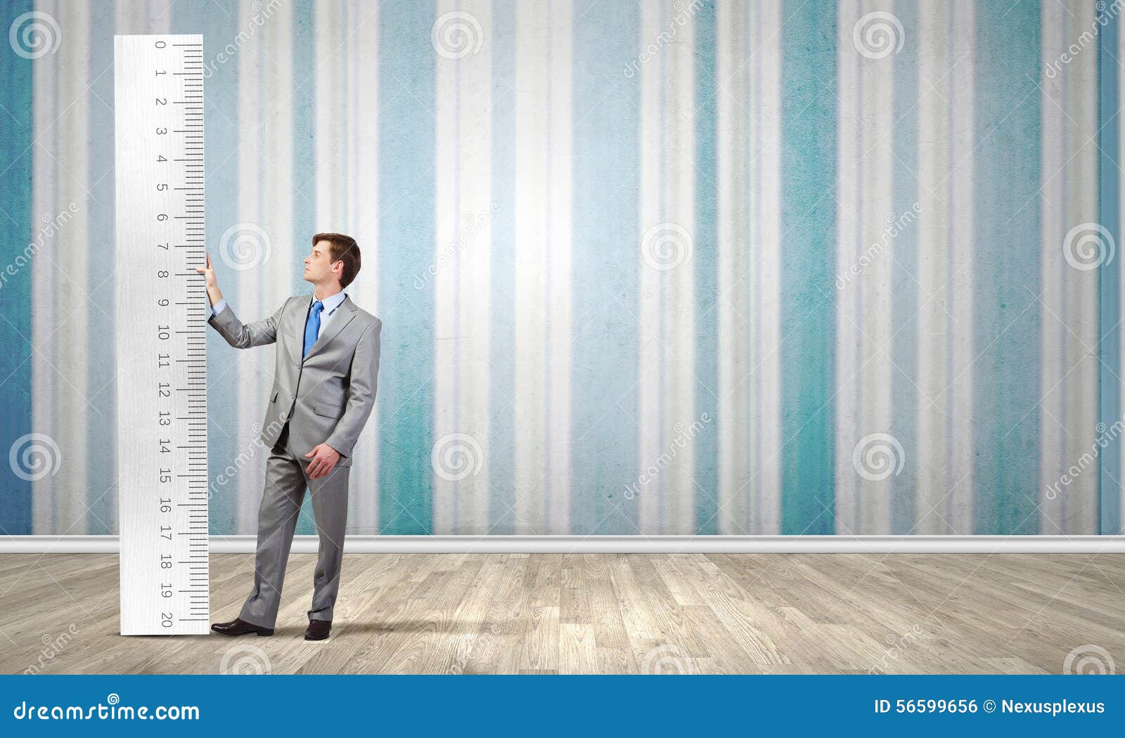 Man with scale stock photo. Image of ruler, future, banking - 56599656