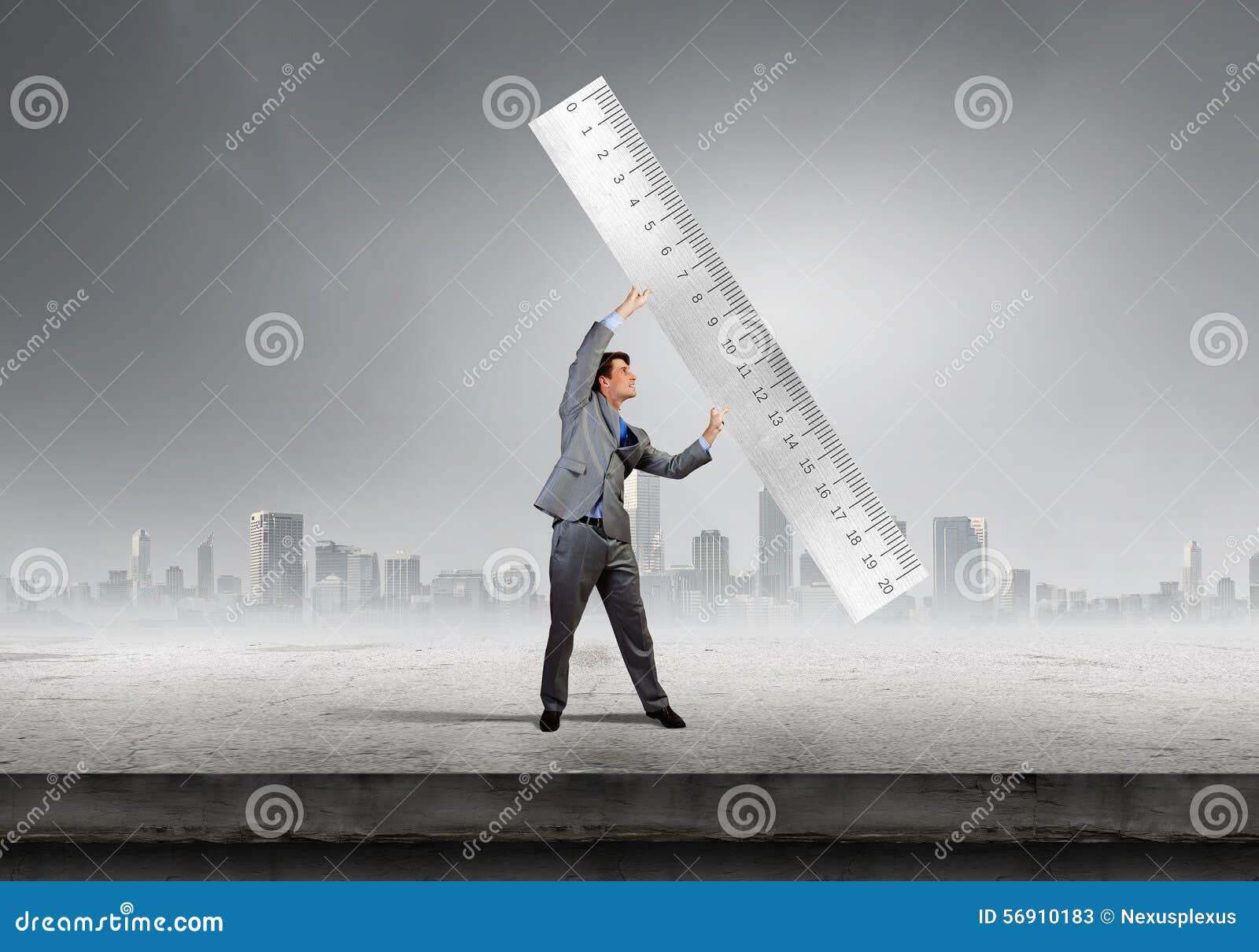 Man with scale stock image. Image of ruler, banking, rate - 56910183