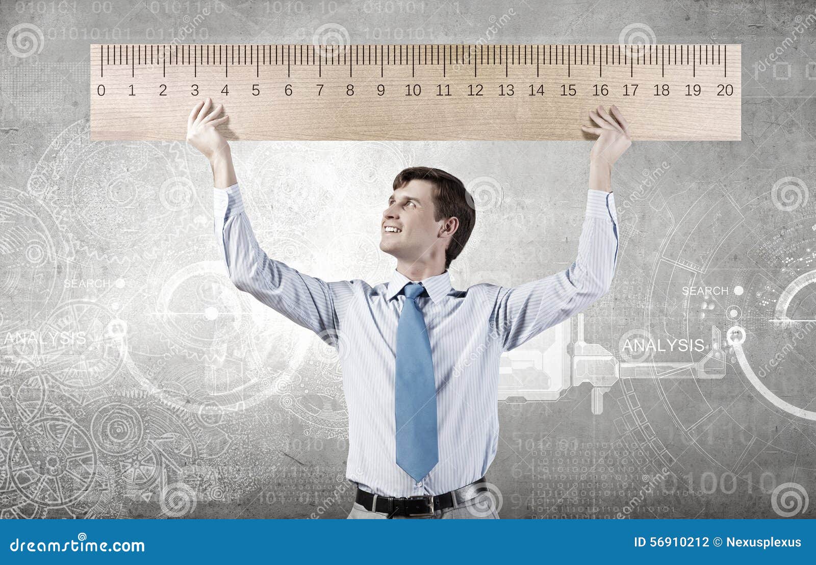Man with scale stock photo. Image of market, graphic - 56910212