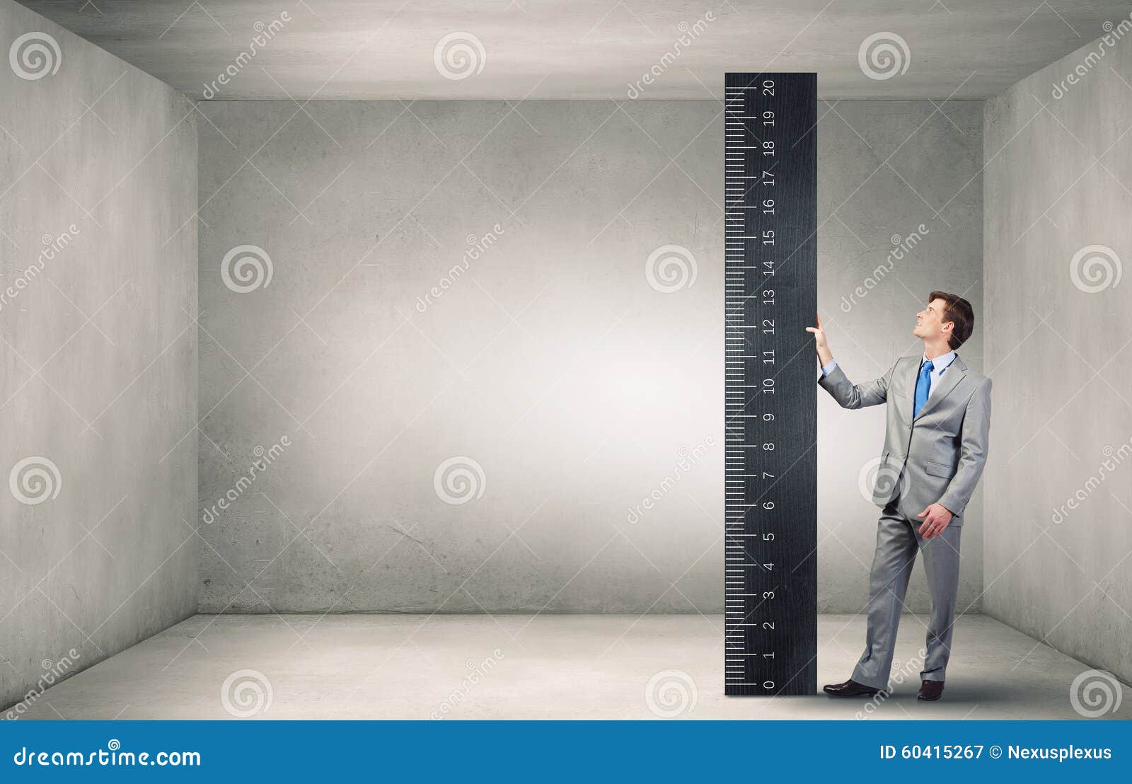 Man with scale stock image. Image of future, sign, interest - 60415267