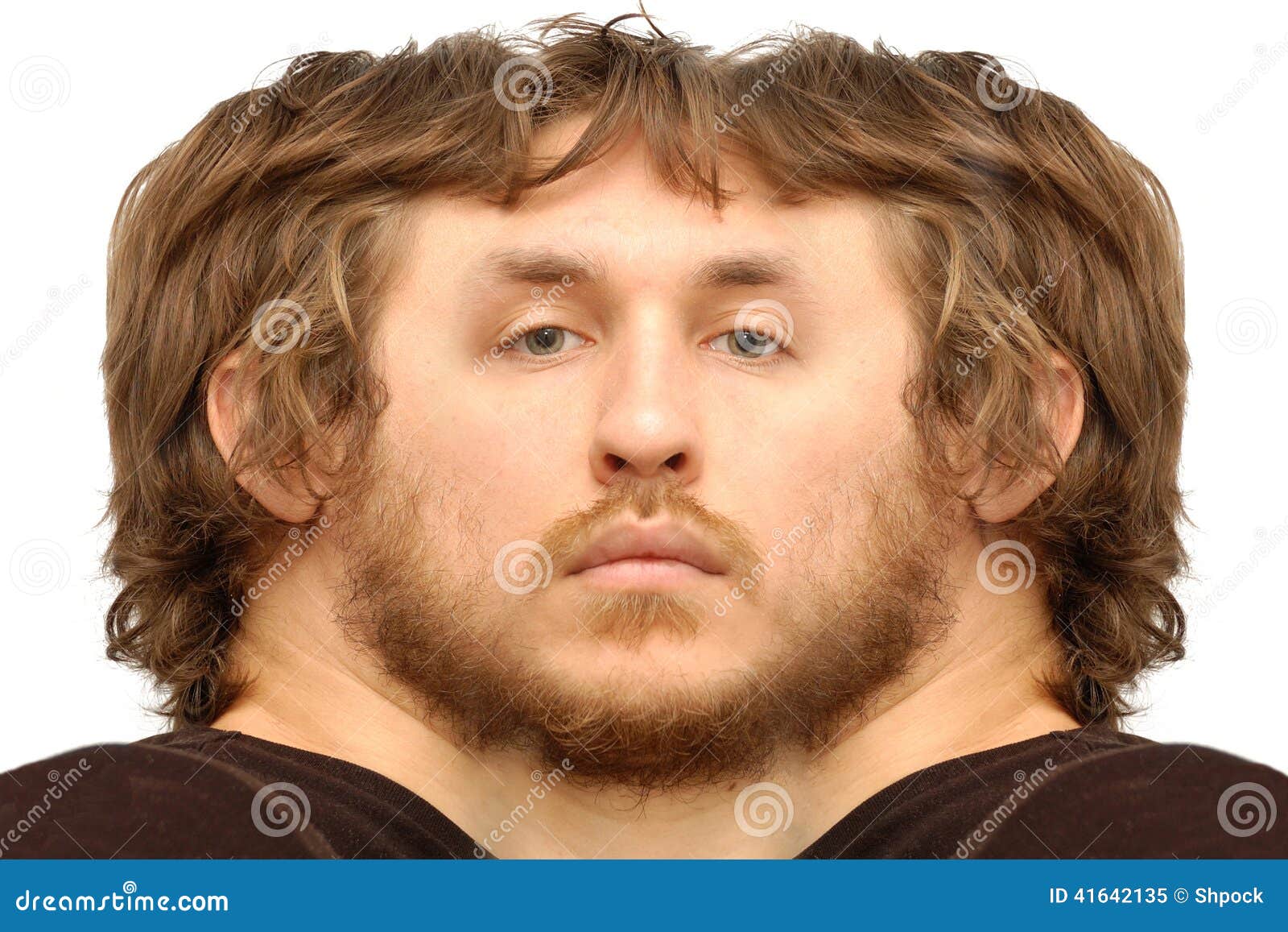 The man scanning on white stock image. Image of amazing - 41642135