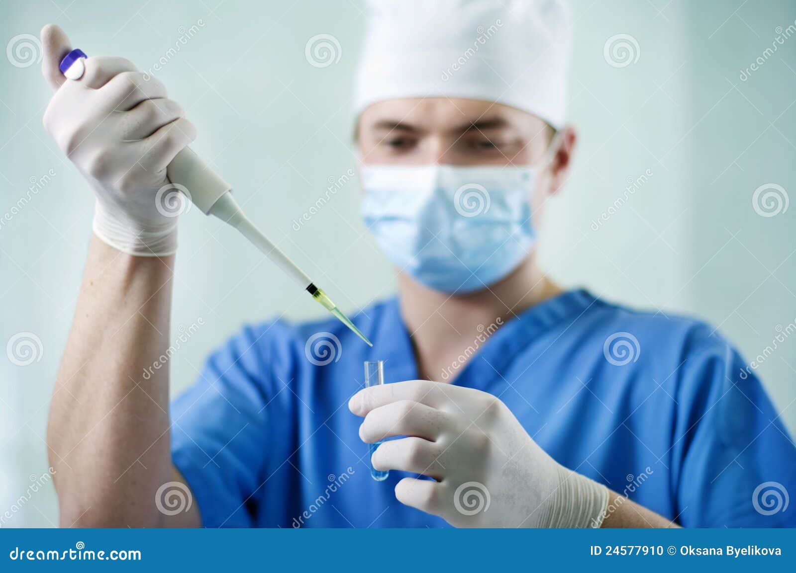 Man Scientist in Chemistry Lab Stock Photo - Image of research, liquid ...