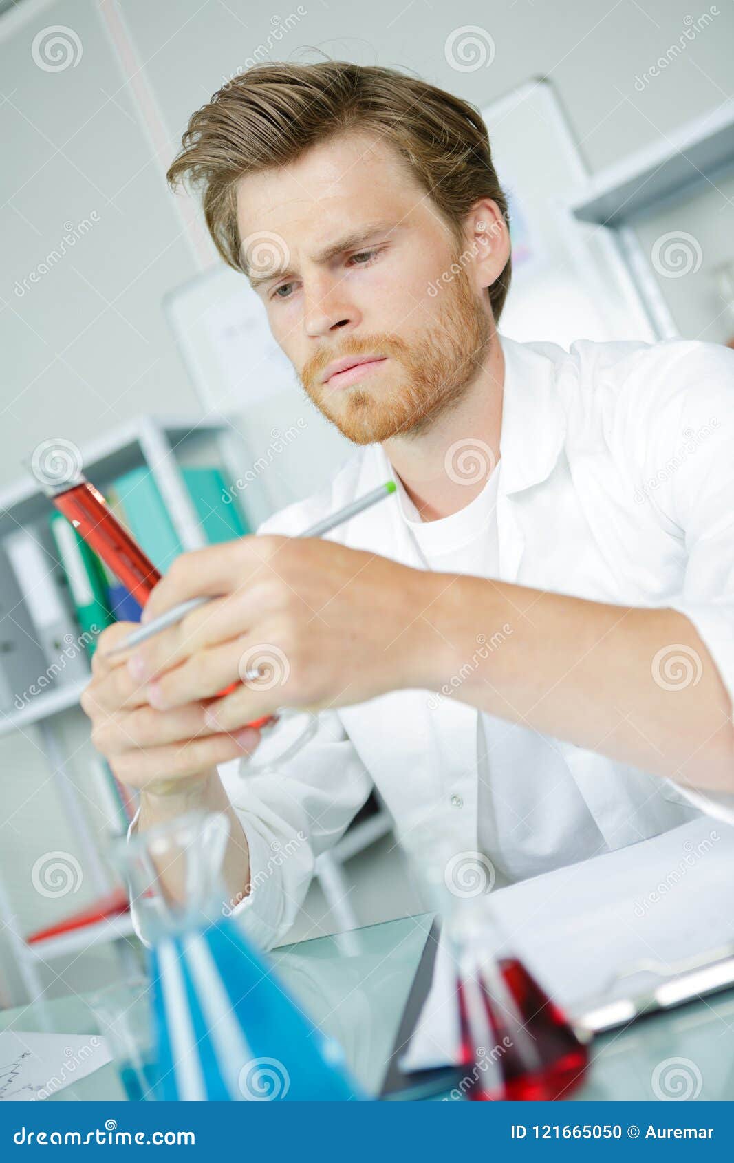 Man Scientist Holding Test Tube with Blood Sample Stock Photo - Image ... Man Scientist Holding Test Tube with Blood Sample Stock Photo - Image ...