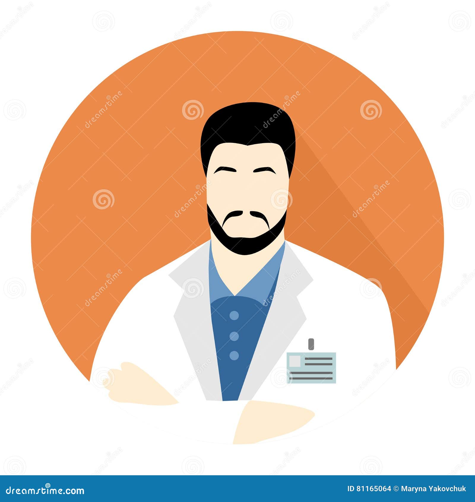 Man scientist icon stock vector. Illustration of physicist - 81165064