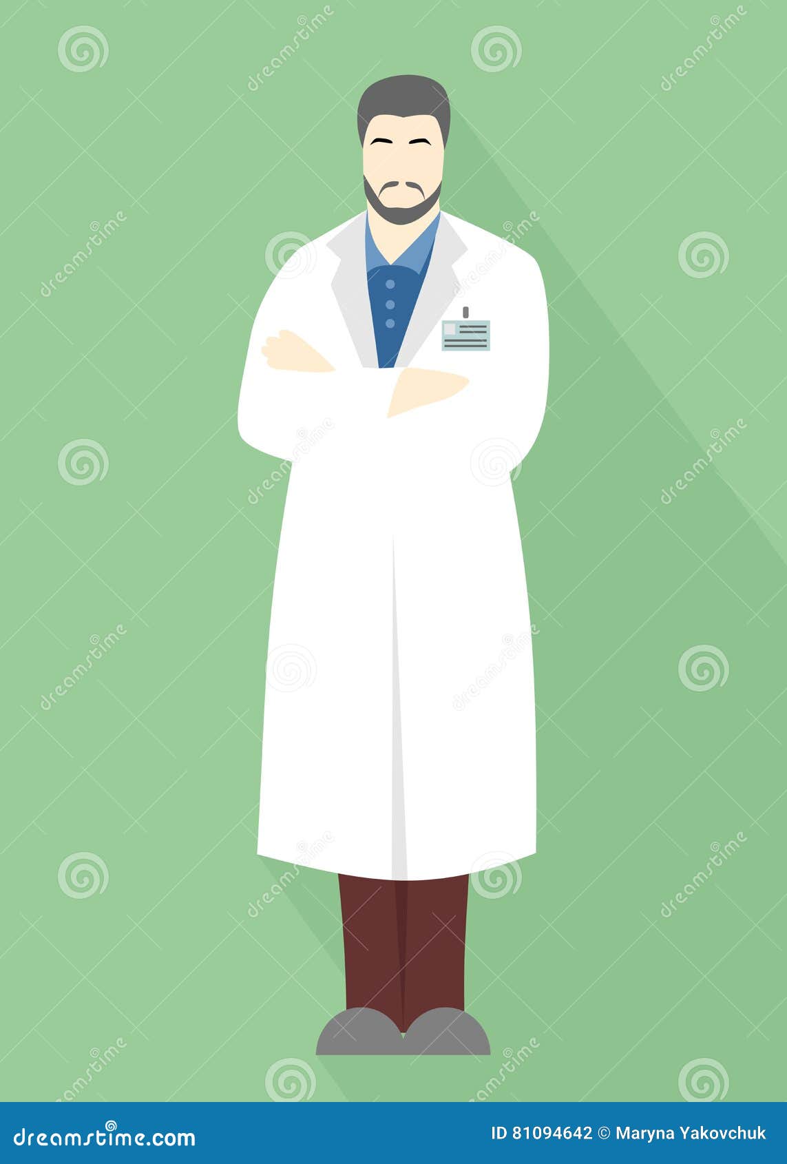 The man scientist stock vector. Illustration of material - 81094642