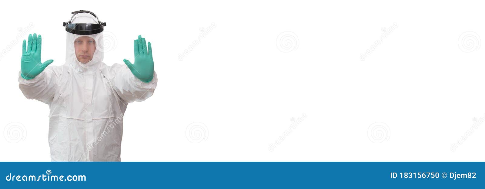 Man Scientists Wear Protective Clothing on the White Background Stock ... Man Scientists Wear Protective Clothing on the White Background Stock ...