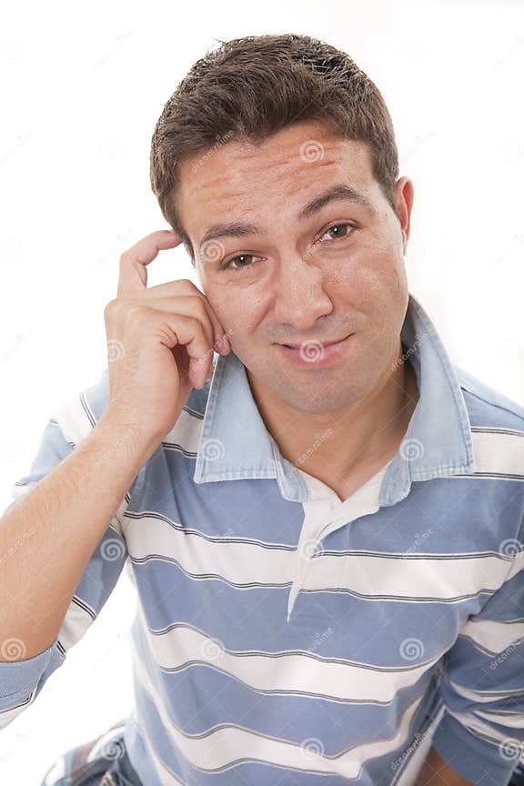 Man scratch head stock photo. Image of perplexity, alone - 10939654