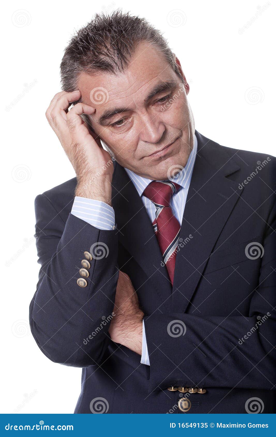 Man scratching his head stock image. Image of professional - 16549135