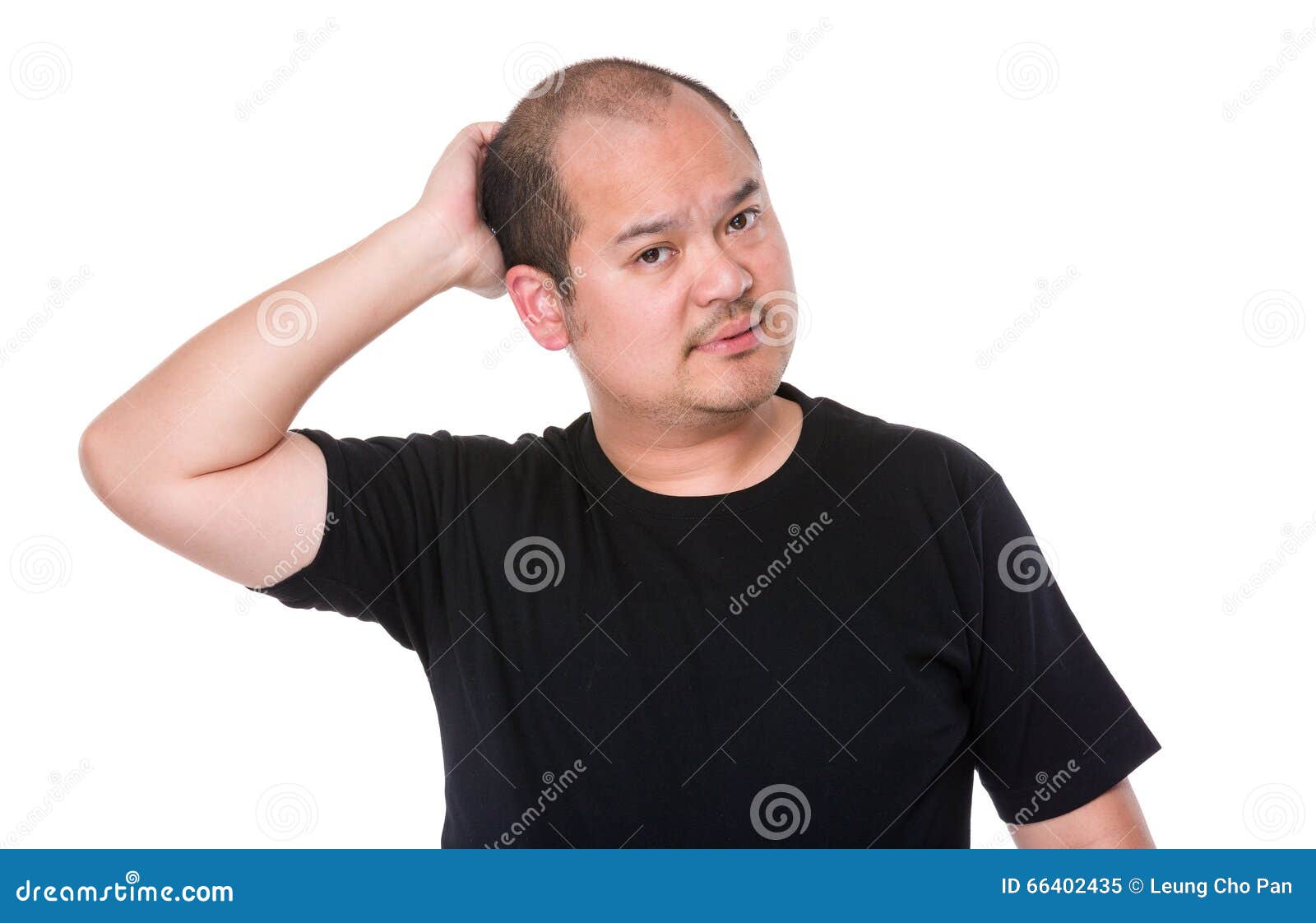 Man scratching his head stock image. Image of cool, people - 66402435