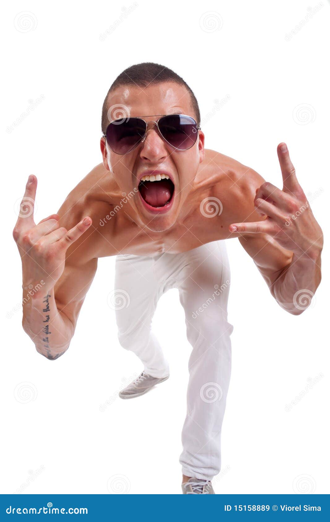 Man screaming stock image. Image of party, cheeky, cool - 15158889