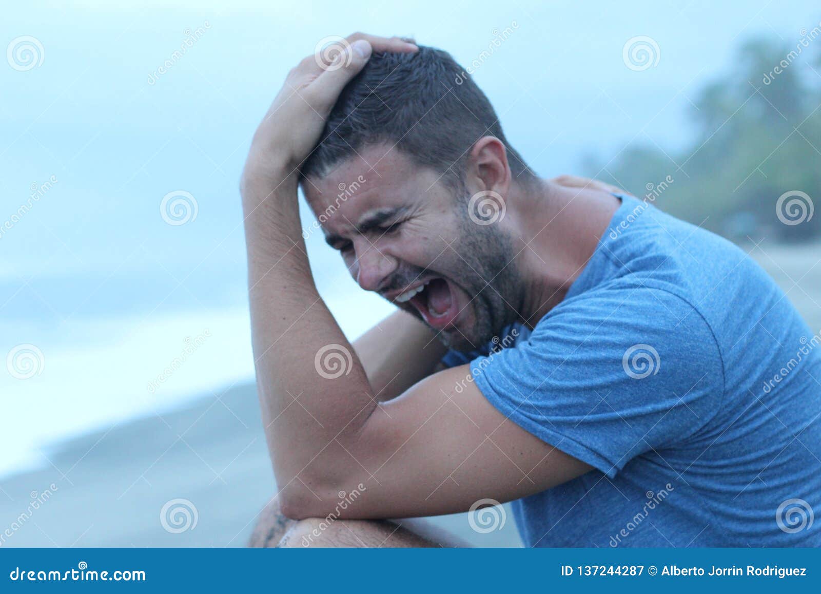 Screaming Crying Man