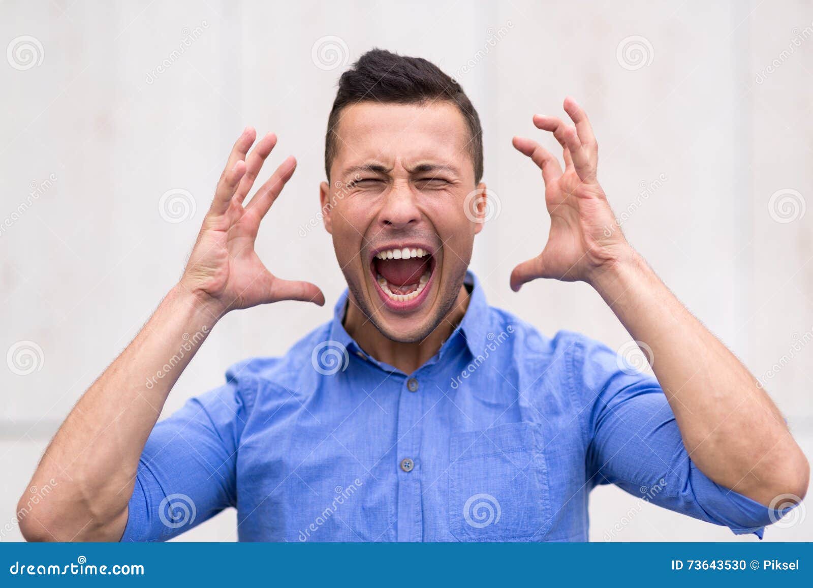 Man screaming stock photo. Image of expression, shouting - 73643530