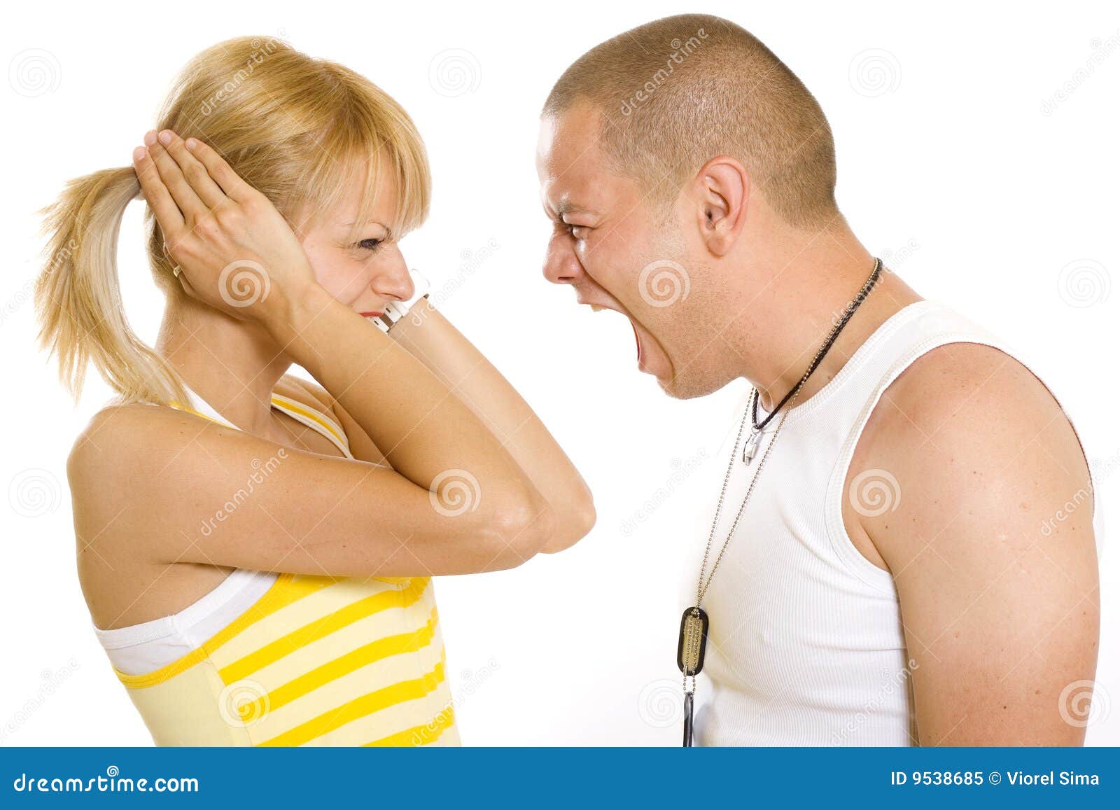 Man Screaming at His Girlfriend Stock Image - Image of looking ...