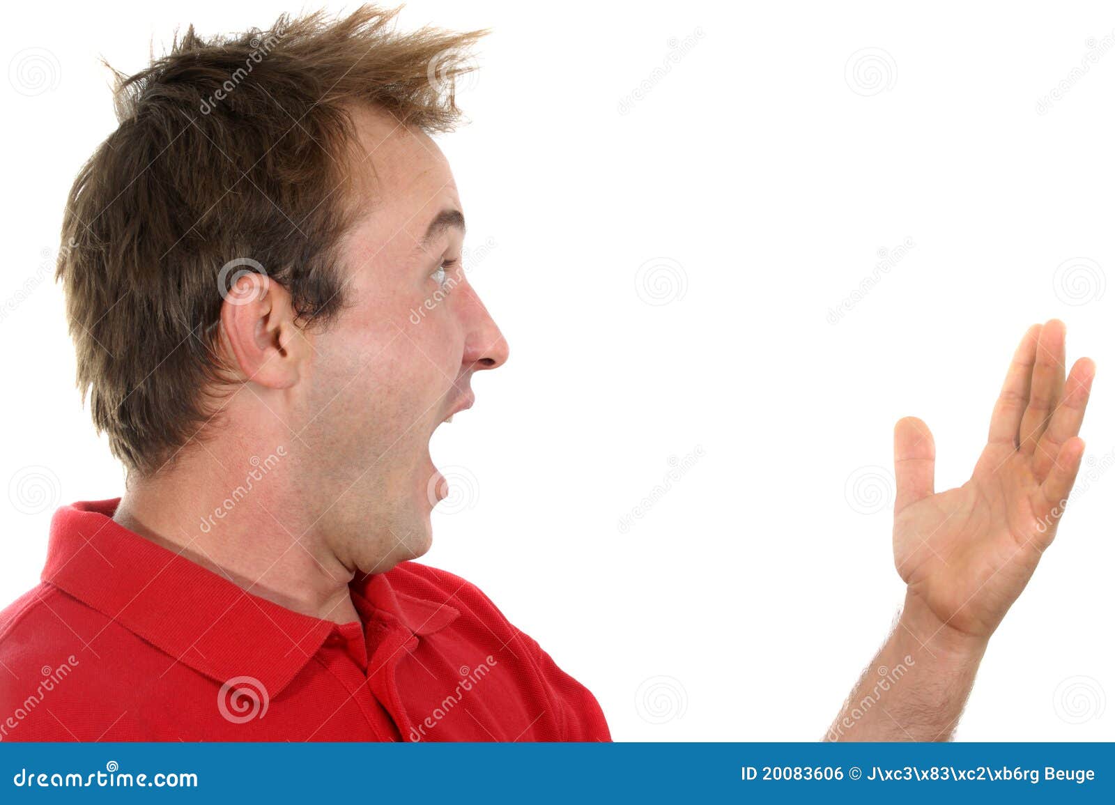 Man Screaming with His Mouth Open Stock Photo - Image of eyes, nose ...