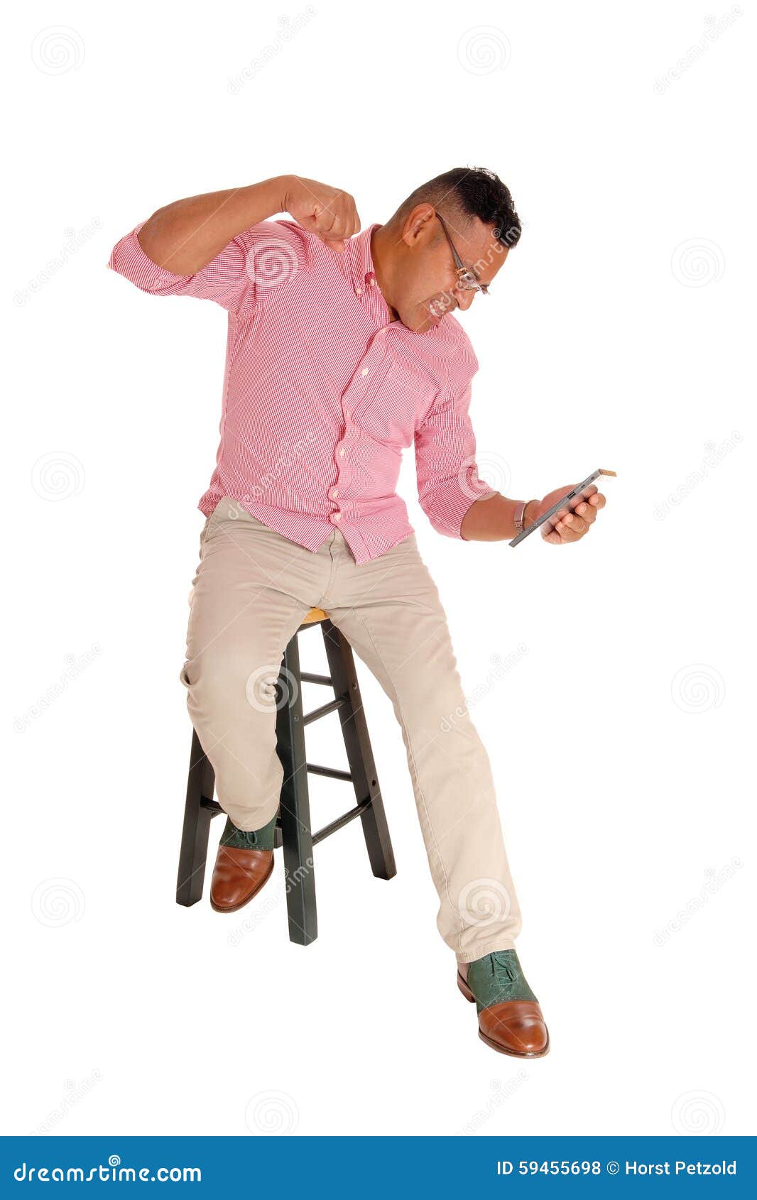 Man Screaming At His Tablet Computer. Stock Photo | CartoonDealer.com ...