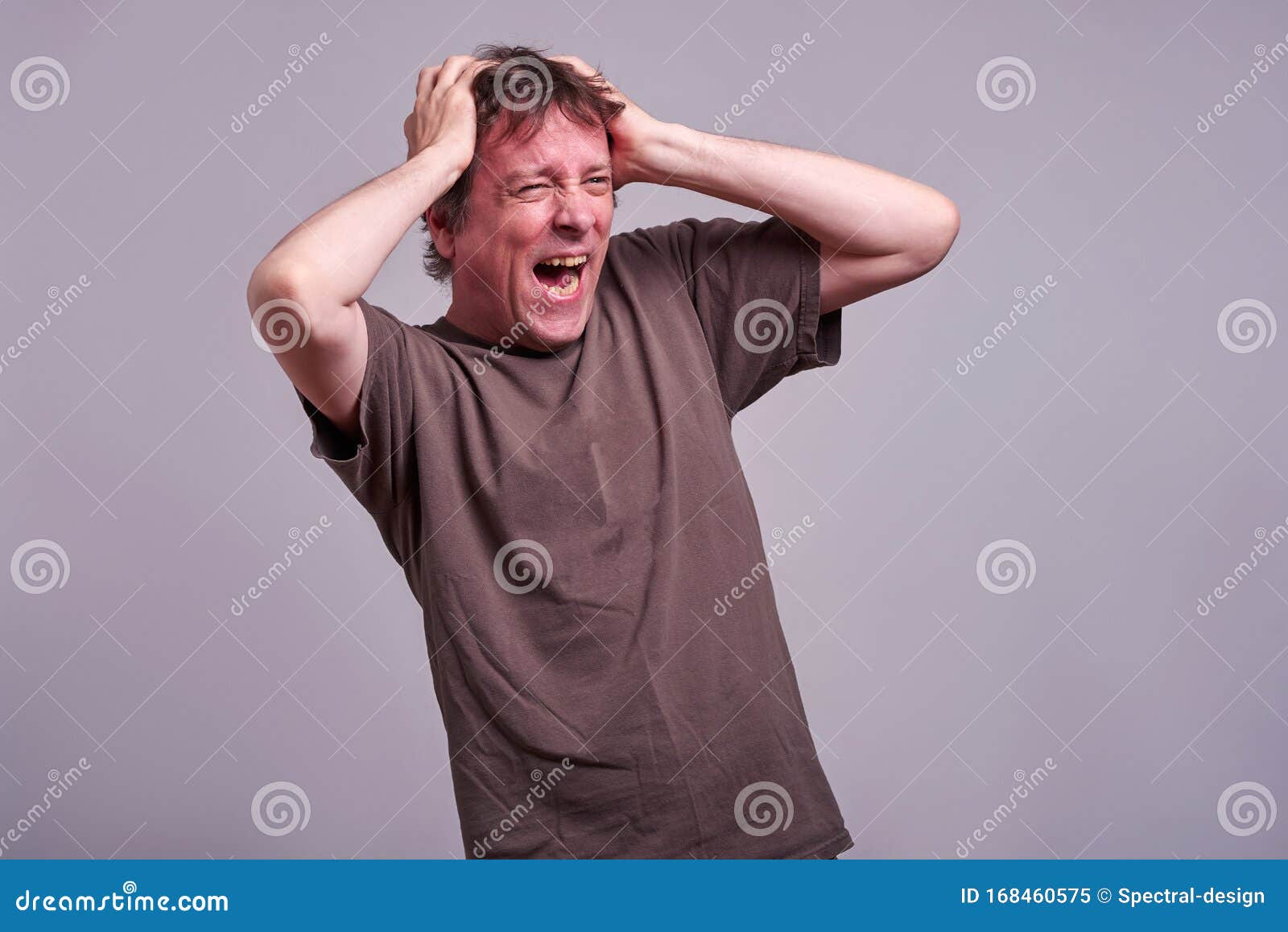 Man screaming stock image. Image of fear, force, insult - 168460575